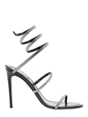 Rene Caovilla 105mm Cleo Sandals - Black