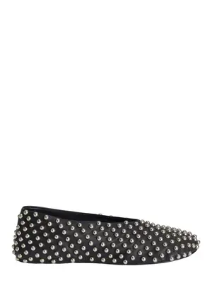 JIL SANDER Studded Ballerina Flats - Black