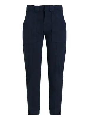 FRAME Slim-leg Stretch Cotton-twill Pants - Navy
