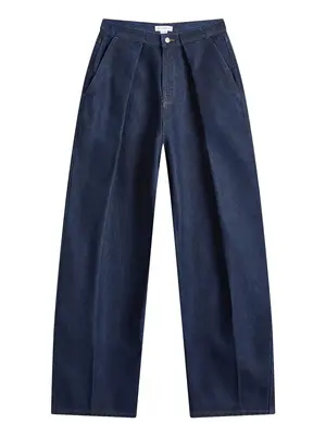 Good American Pleated Jeans - Indigo