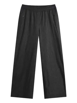 You Must Create Miners Wool Wide Tailored Trousers - Charcoal