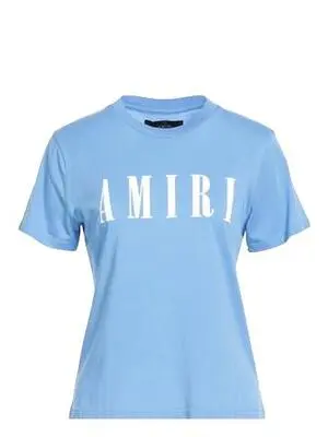 Amiri Logo-print Cotton T-shirt - Blue