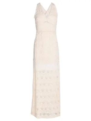 Guess Lace Maxi Dress - Beige