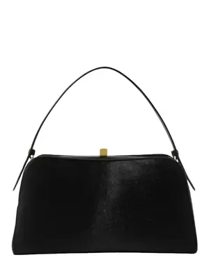 Khaite Cate Leather-trimmed Calf Hair Tote - Black