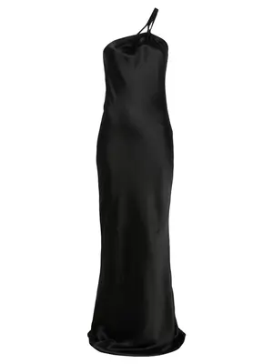 Norma Kamali Bias-cut One-shoulder Gown - Black