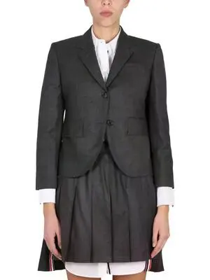 Thom Browne Cropped Single-breasted Blazer - Grey