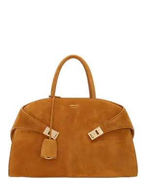 FERRAGAMO Ferragamo Medium Hug Tote Bag Neutrals