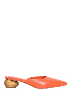 STUDIO CHOFAKIAN 30mm Guest Room Mules - Orange