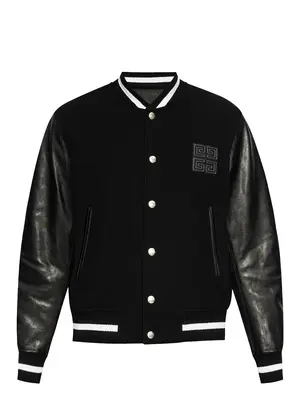 Givenchy 4g Motif Leather Jacket - Black