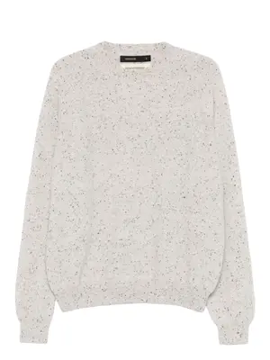 Frenckenberger Speckle-knit Cashmere Sweater - Grey
