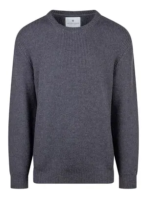 SEVEN GAUGE Ribbed Knit Jumper - Grey