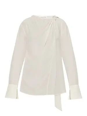 Victoria Beckham Ruched-detailing Blouse - Neutrals