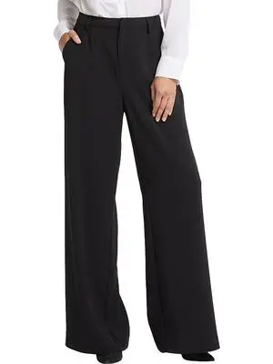 NYDJ Wide Leg Trousers - Black