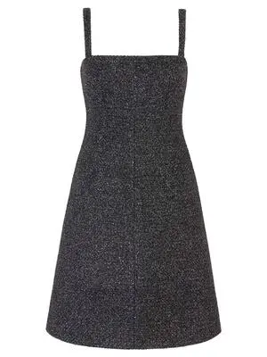 EMILIA WICKSTEAD Centaine Disco Tweed Mini Dress - Black