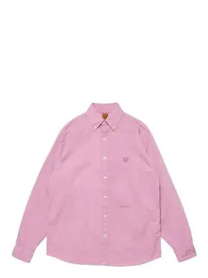 HUMAN MADE Pigment Dyed Bd Long Sleeve Shirt - Pink