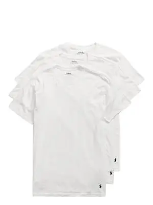 Ralph Lauren Classic Fit Wicking Crew 3-pack - White