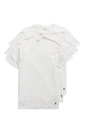 Ralph Lauren Classic Fit Wicking Crew 3-pack - White