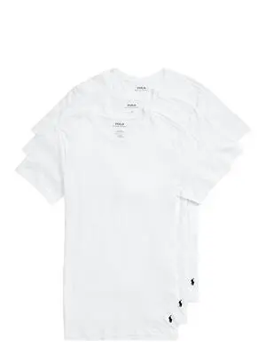 Ralph Lauren Slim Fit Wicking Crew 3-pack White