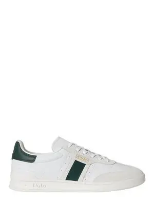 Ralph Lauren Heritage Aera Leather-suede Sneakers - Bianco/forest