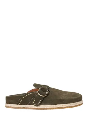 Ralph Lauren Ralph Lauren Turbach Suede Clog Sandal Armadilllo