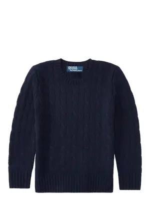 Ralph Lauren Cable-knit Cashmere Sweater - Refined Navy