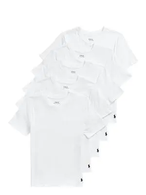RALPH LAUREN Stretch Cotton Jersey V-neck 5-pack