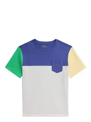 Ralph Lauren Color-blocked Cotton Jersey Tee - Liberty Multi
