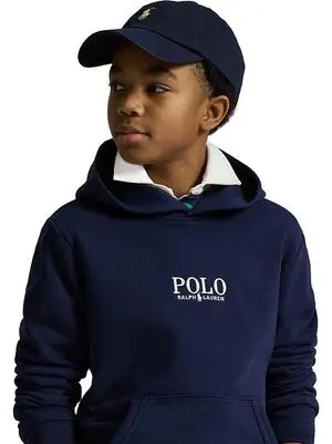 Ralph Lauren Logo French Terry Hoodie Refined Navy