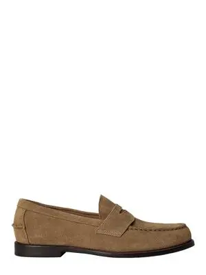 Ralph Lauren Alston Suede Penny Loafer - Desert Tan