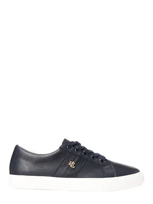 Ralph Lauren Janson Ii Nappa Leather Sneaker - Lauren Navy
