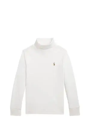 Ralph Lauren Cotton Interlock Turtleneck - Deckwash White