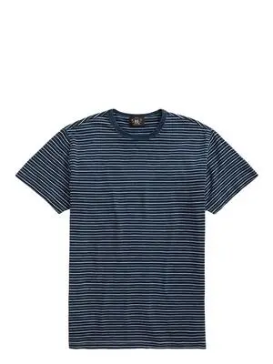 Ralph Lauren Indigo Striped Jacquard T-shirt - Indigo Multi