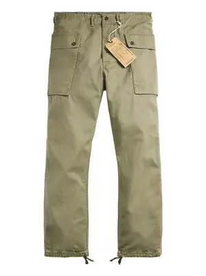 Ralph Lauren Herringbone Field Cargo Pant - Olive