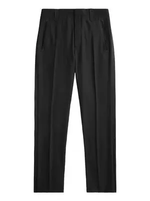 Ralph Lauren Slim Fit Wool Western Tuxedo Trouser - Black