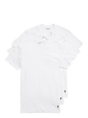 Ralph Lauren Classic Fit Wicking V-neck 3-pack - White