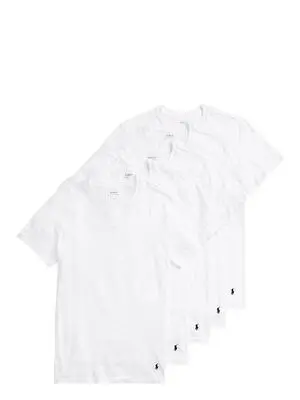 Ralph Lauren Slim Fit Wicking V-neck 5-pack - White