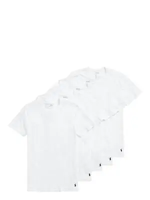 Ralph Lauren Classic Fit Wicking Crew 5-pack - White