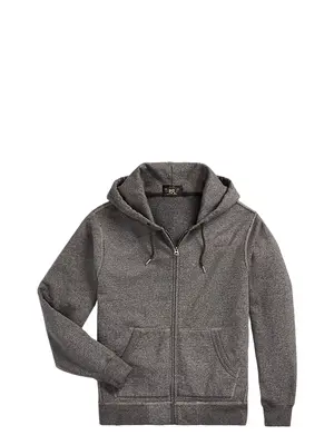 Ralph Lauren French Terry Full-zip Hoodie - Charcoal Heather