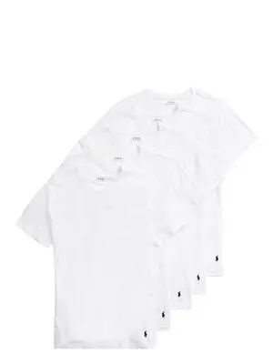 Ralph Lauren Slim Fit Wicking Crew 5-pack - White