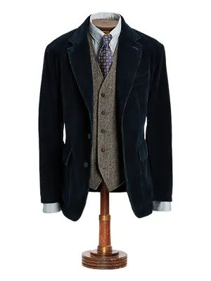 Ralph Lauren Unconstructed Corduroy Sport Coat - Indigo