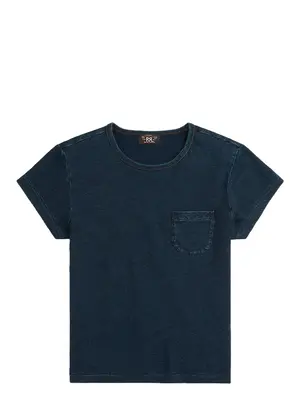 Ralph Lauren Cotton-linen Pocket T-shirt - Dark Indigo