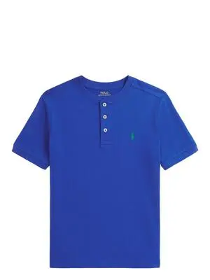 Ralph Lauren Cotton Jersey Short-sleeve Henley Shirt - New Sapphire