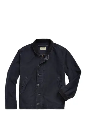 Ralph Lauren Corduroy-collar Cotton Deck Jacket - Dark Navy