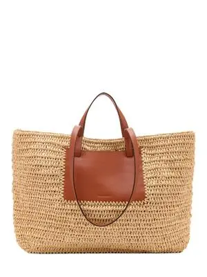 Ulla Johnson Lali Large Raffia Tote - Natural