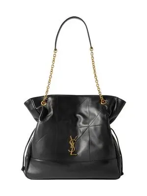 Saint Laurent Jamie Shopping Leather Shoulder Bag - Black