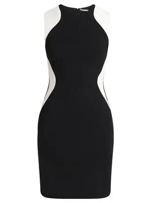 Stella McCartney Miracle Colorblock Sheath Dress - Black
