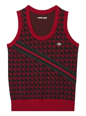 Adidas X Wales Bonner Knit Vest - Red