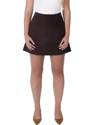 AAM THE LABEL The Cord Mini Skirt - Espresso