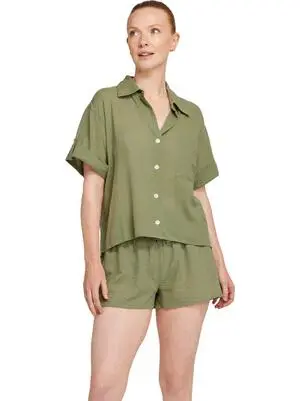 NUDEA Nudea Short Sleeve Shirt Sage