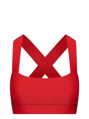 ANSEA Ansea The Reversible Sporty Bikini Top Hyper Red/berry